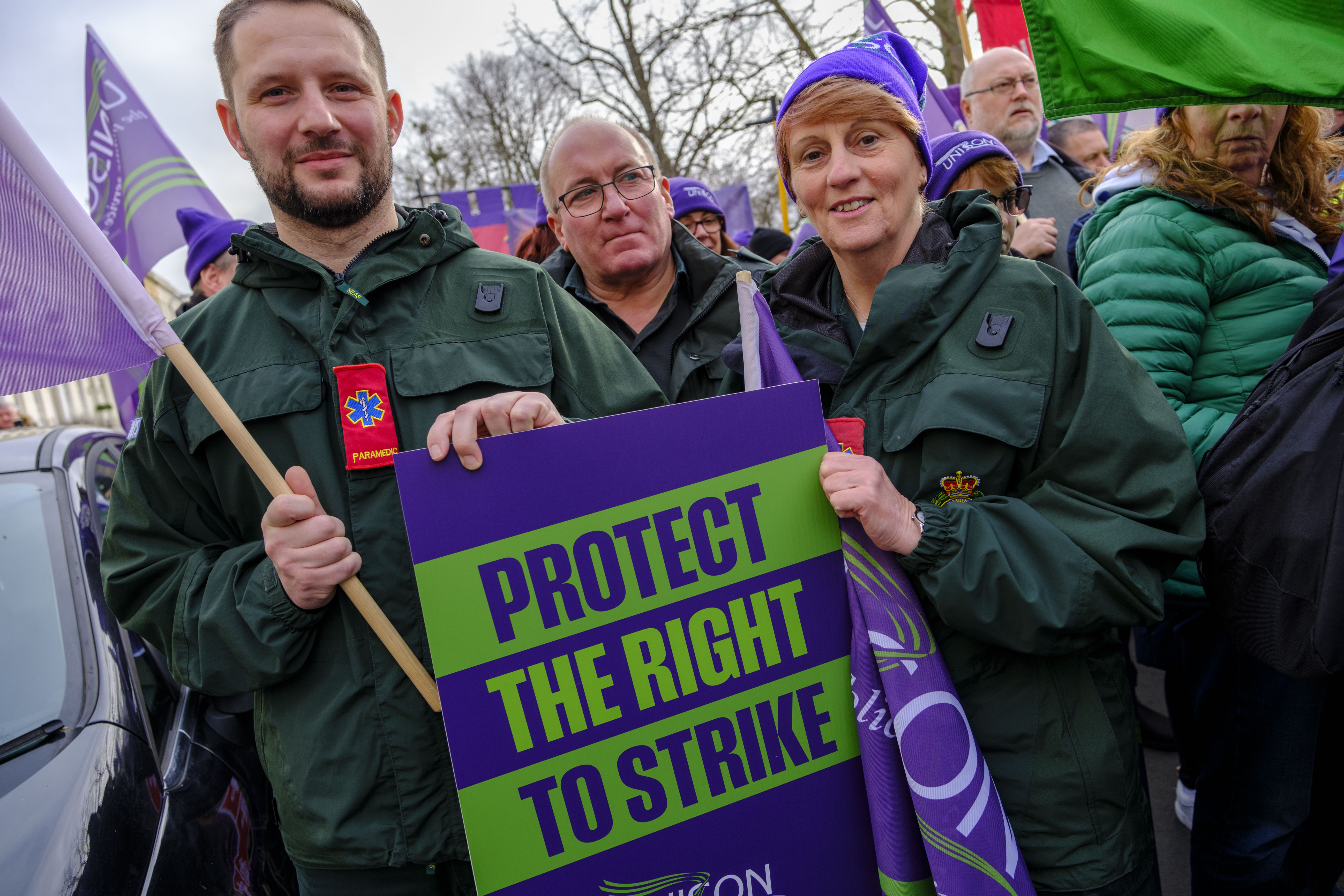 Protect the right to strike march and rally - photos | TUC