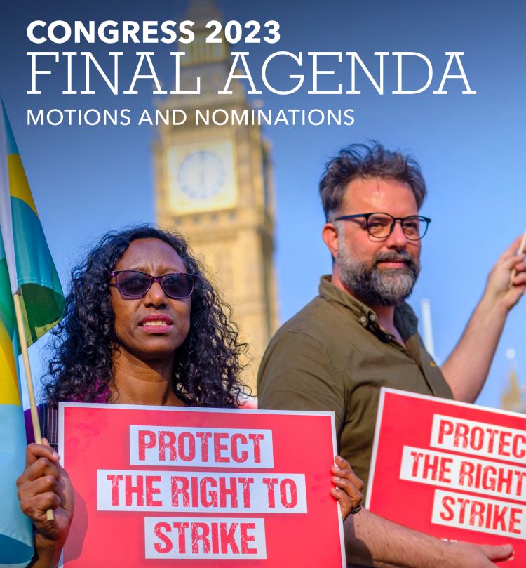 Final agenda - Congress 2023 | TUC